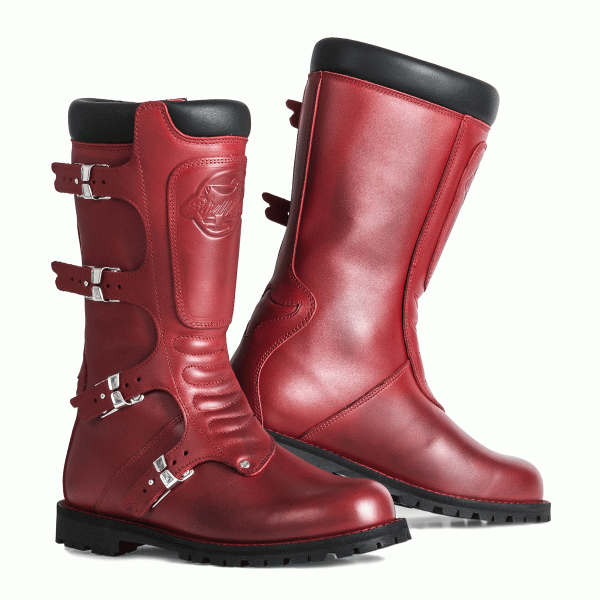Stylmartin Continental Boot in Red – Veloce Club