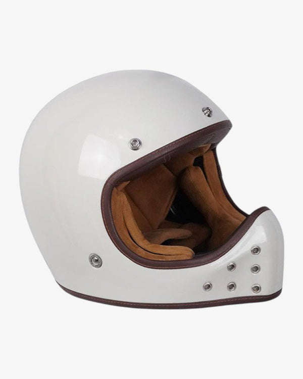 By City Rock Motorcycle Helmet - Gloss White | Veloce Club