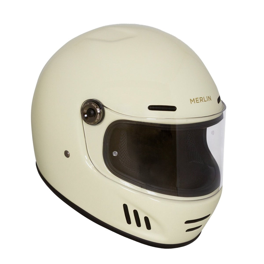 Merlin Revival Vintage Helmet Vintage White – Veloce Club